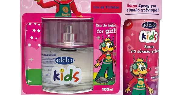 Adelco Kids EDT for girls 100ml + Spray για εύκολο χτένισμα 200ml